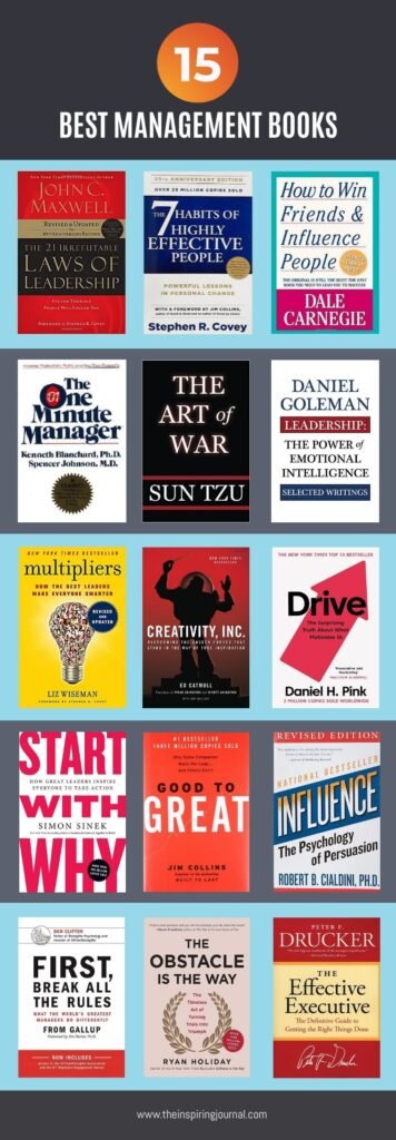 15 Best Management Books [Infographic] | The Inspiring Journal